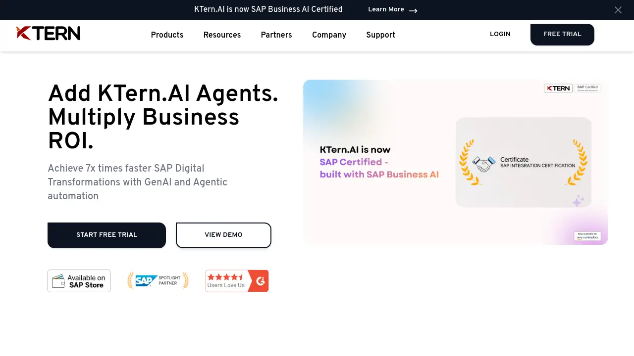 KTern.AI - Accelerate SAP Transformations with GenAI Automation